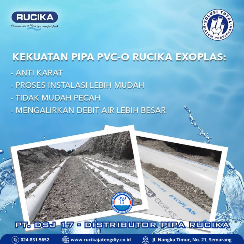 Kelebihan Pipa Rucika Exoplas dan HDPE - Distributor Rucika