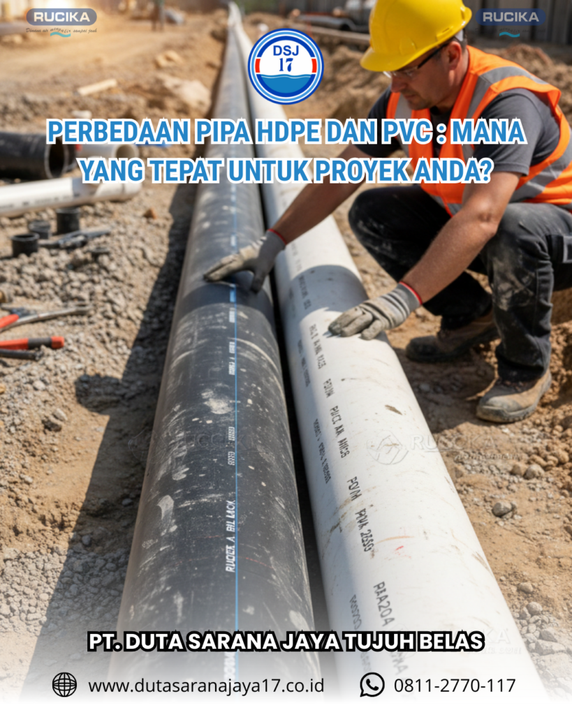 Perbedaan Pipa HDPE dan PVC Mana yang Tepat untuk Proyek Anda ...